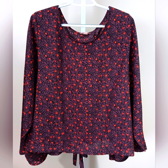 willow & root | Tops | Willow Root Womens Size Xl Purple Red Floral ...